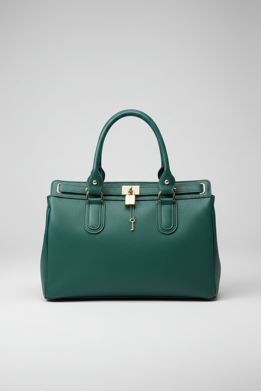 Stefania - Borsa a mano in vera pelle con tracolla - Made in Italy - L ...